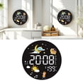 LED Wall Clock with Temperature Tracking 20cm Display Indoor Climate ...