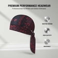 5 PCS Breathable Sweat Wicking Head Wrap Bandana Hat, Cooling S-kull ...