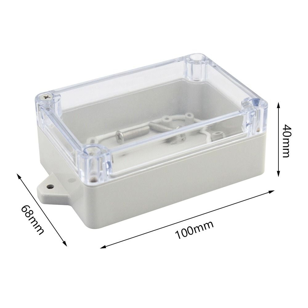 White Electronic Transparent Cover Enclosure Plastic Junction Box ...