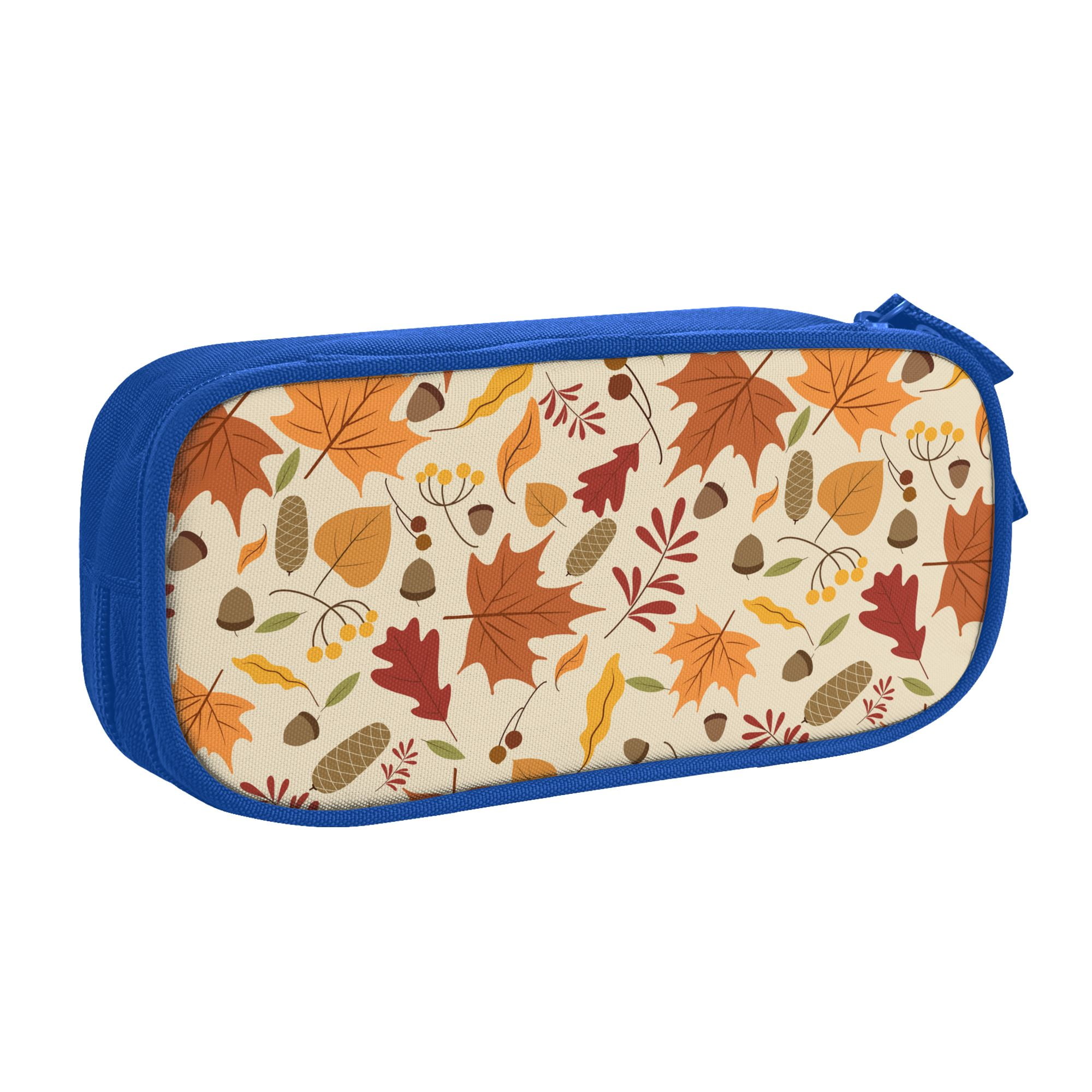 TEQUAN Large Capacity Pencil Case, Abstract Fallen Leaves Illustration ...