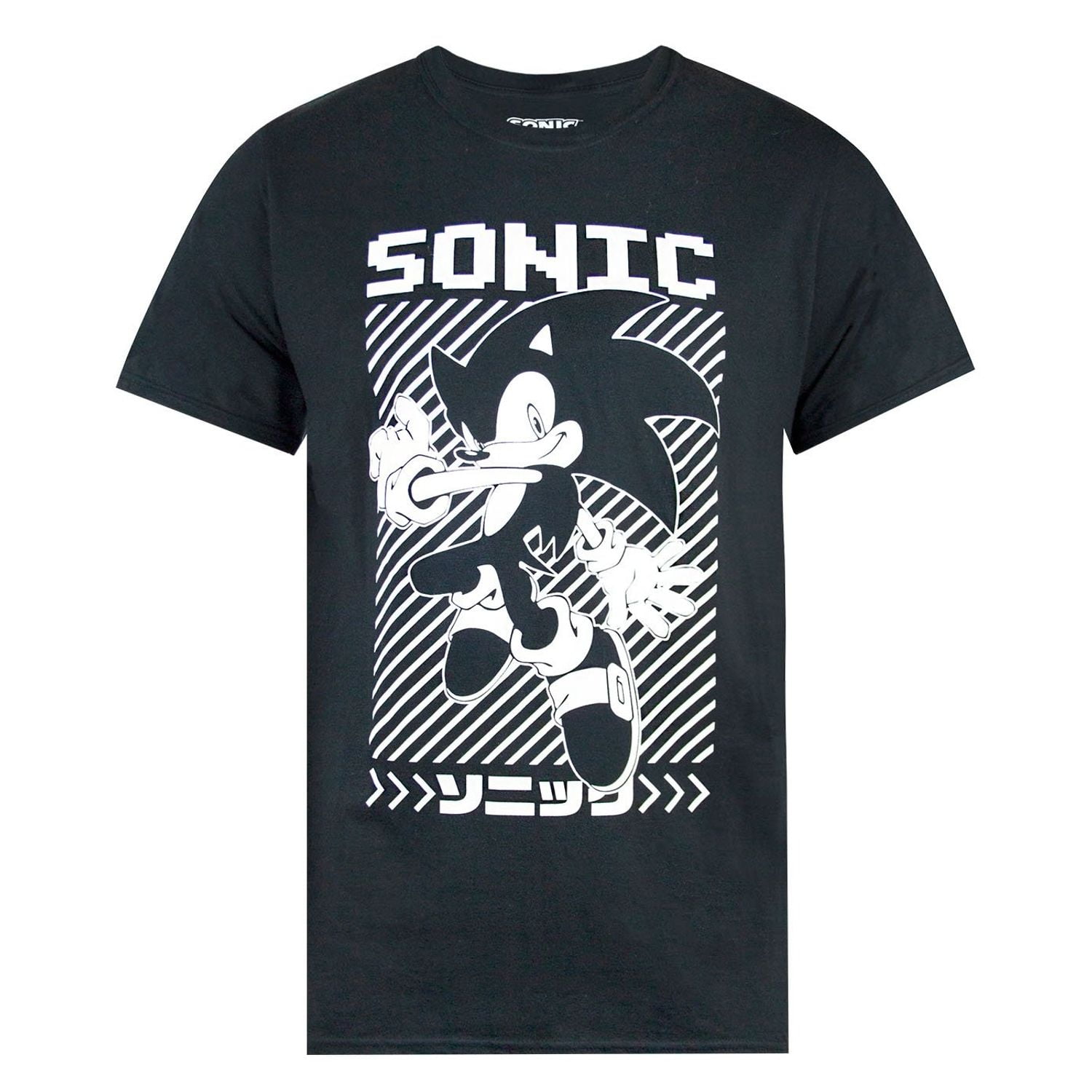 Click here for Sonic The Hedgehog Mens Japanese Poster T-Shirt L prices
