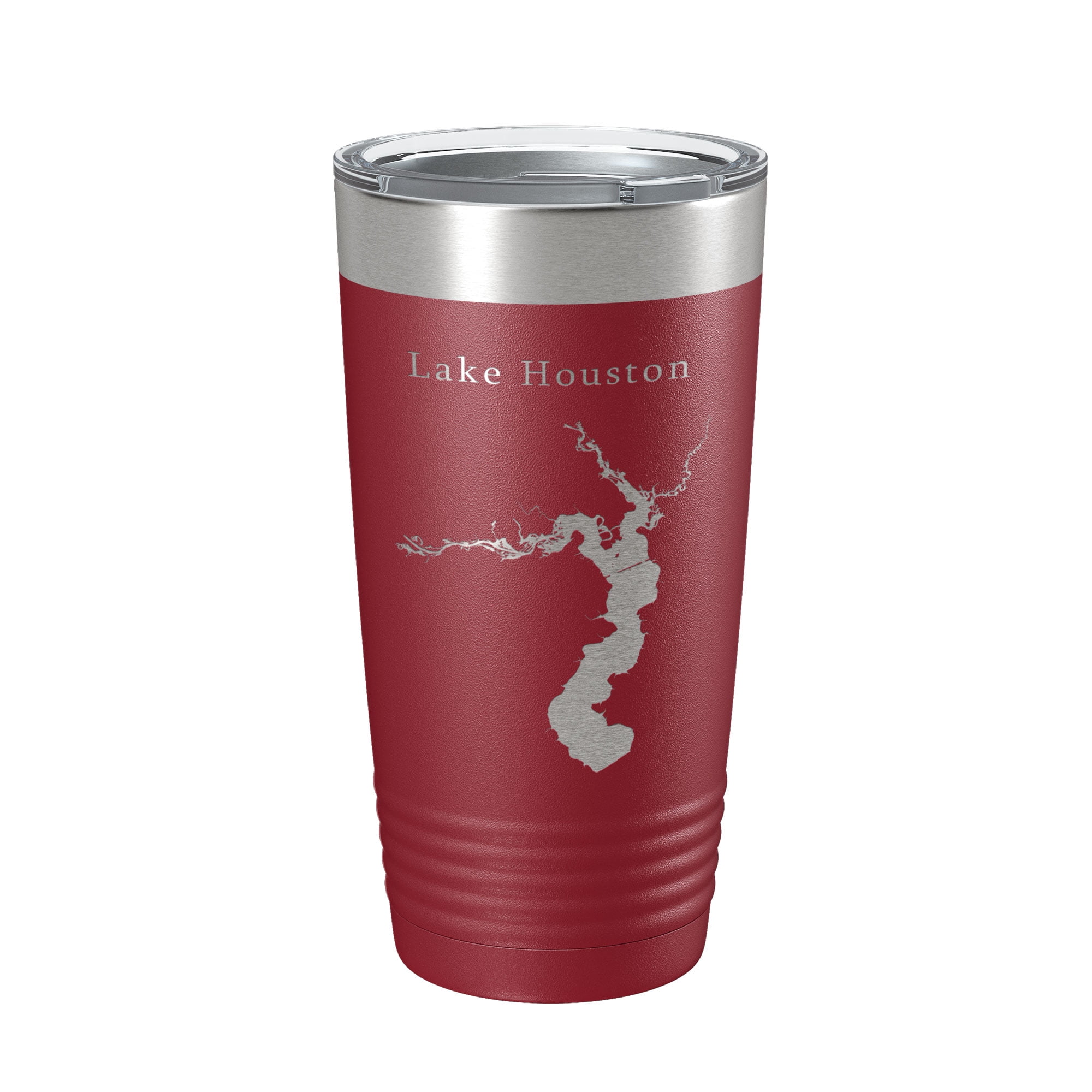 Lake Houston Map Tumbler Travel Mug Insulated Laser Engraved Coffee Cup ...
