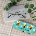 1pc PU Leather Hard Shell Glasses Case with Iron & Flocking for ...