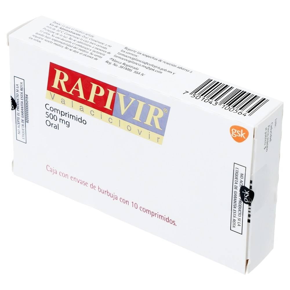 Rapivir 10 Comprimidos con 500 mg | Walmart en línea