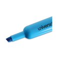 Desk Highlighters, Fluorescent Blue Ink, Chisel Tip, Blue Barrel, Dozen ...