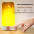 RGHJAR-LED Flame Effect Light, Flame Lamp with Remote & Timer, USB ...