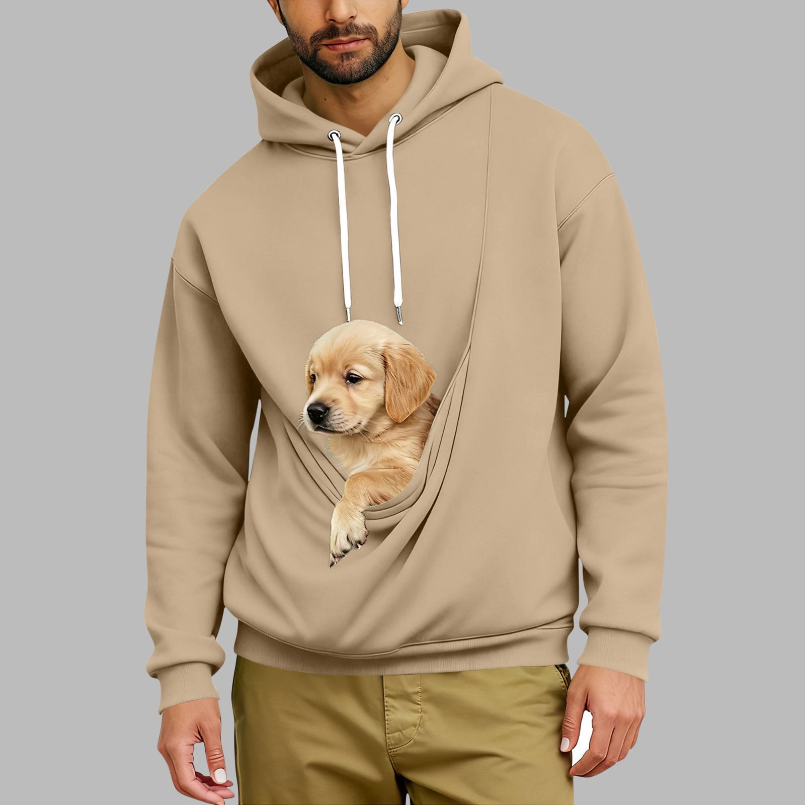 Click here for Ceisia Pet Carrier Hoodie Long-Sleeve For Men With... prices