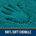 Bathroom Rugs 30x20, Extra Soft Absorbent Chenille Bath Rugs, Rubber ...