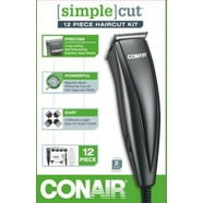Conair Men Custom Cut Haircut Kit, 18-Piece with Stainless Steel Blades ...