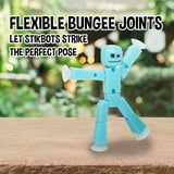 StikBot Single Pack, Ice Blue Collectible Action Figure, Posable for Stop Motion Animation ...