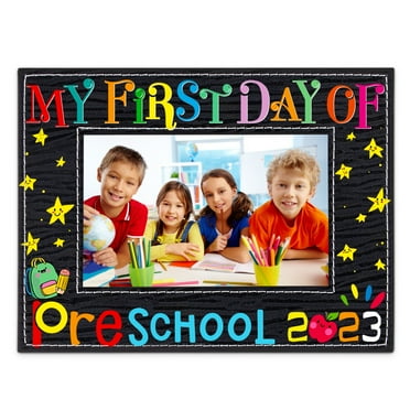 WaaHome My First Day of Kindergarten Picture Frame 2023 First Day of ...
