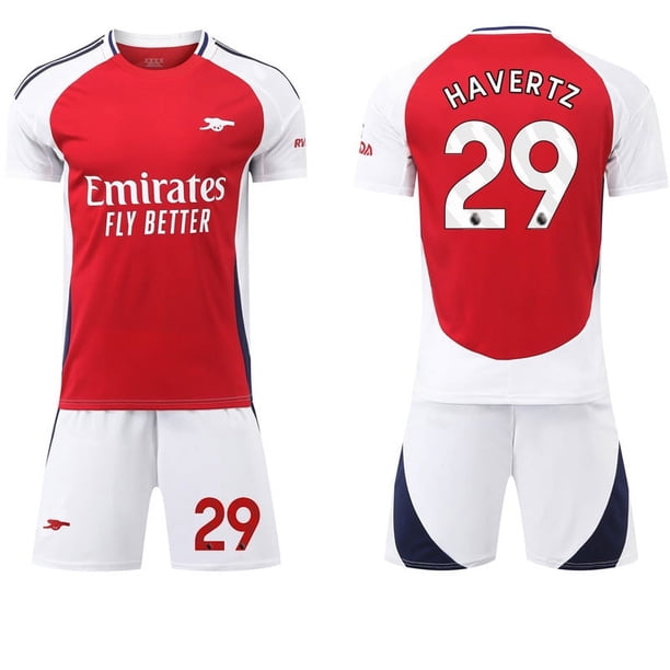 2425 Arsenal camiseta local No. 29 Havertz traje de uniforme de fútbol ...