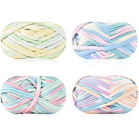 Set of 4 Textile Yarns for Crochet and Knitting, Knitting Yarn, Soft ...