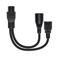 30Cm Electrical Adapters Splitter Cable IEC320 To Double NEMA1 15R And ...