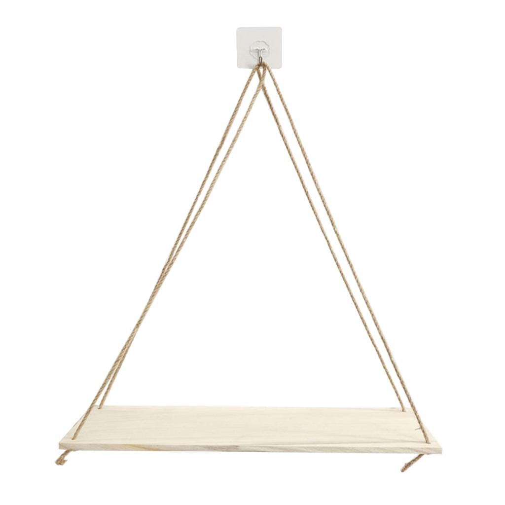 Hanging Shelves - Farmhouse Bohemian Room Decor Floating Rope Display ...