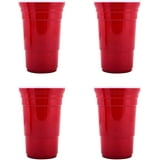 Red Cup Living Reusable Red Plastic 32 oz Cup - Set of 4 - Walmart.com