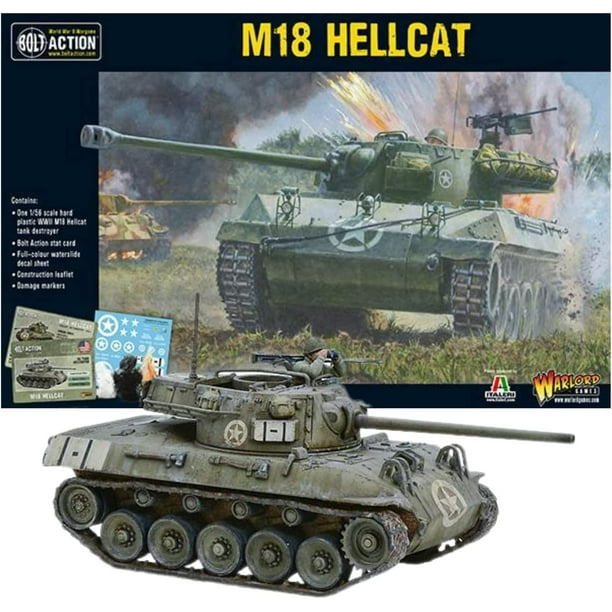 Bolt Action Miniatures - Warlord Games M18 Hellcat US Army Model Tank ...