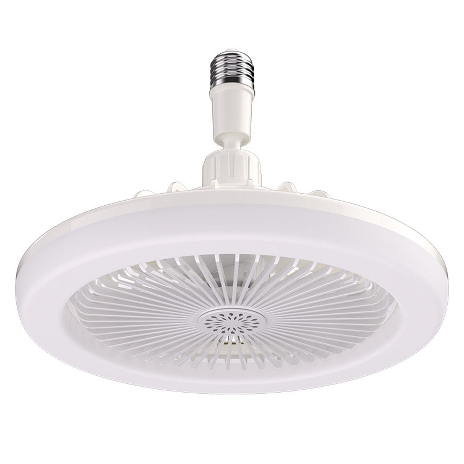 Pompotops Cooling E27 Ceiling Fan With Lights,Enclosed Low Profile Fan ...