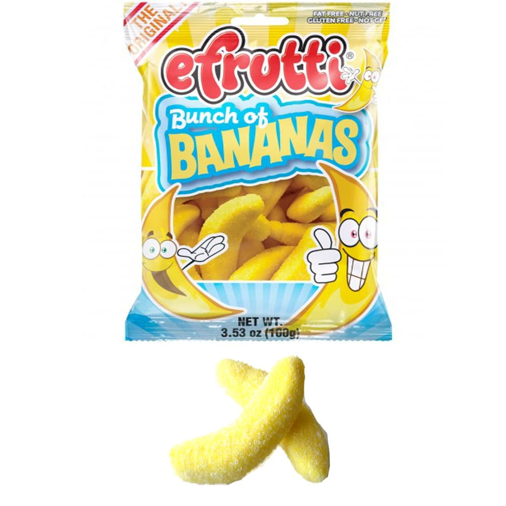 Efrutti Bunch of Bananas Gummi Candy, 3.5 oz Bag - Walmart.com