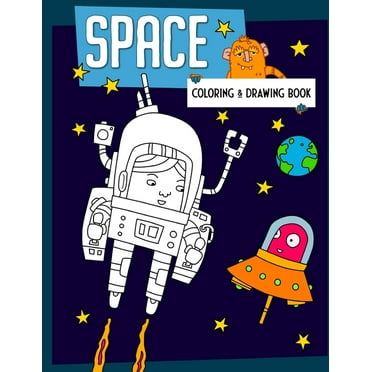 Space Unicorn Galaxy Astronaut Coloring Book: A Space Coloring Book For ...