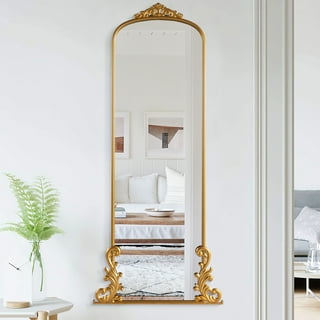 Mainstays 13x49 Full-Length Rectangular Gold Mirror - Walmart.com