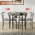 Vineego 3 Pieces Dining Set for 2 Small Kitchen Breakfast Table Set ...