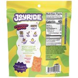 JOYRIDE Zero Sugar Sour Fruit Gummies, Low Calorie Vegan Gummy Candy, 5 ...