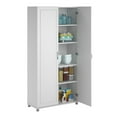 "Systembuild Evolution Kendall 36"" White Utility Storage Cabinet with ...