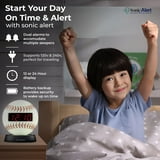Sonic Alert - Glow Baseball Alarm Clock, Digital Display Alarm Clock ...