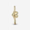 Pandora Timeless Wish Sparkling Heart Ring Gold With Gift Box (6 ...