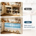 Beach Coastal Small Cabinet Curtain 11''x13'', Summer Nautical Seaside ...