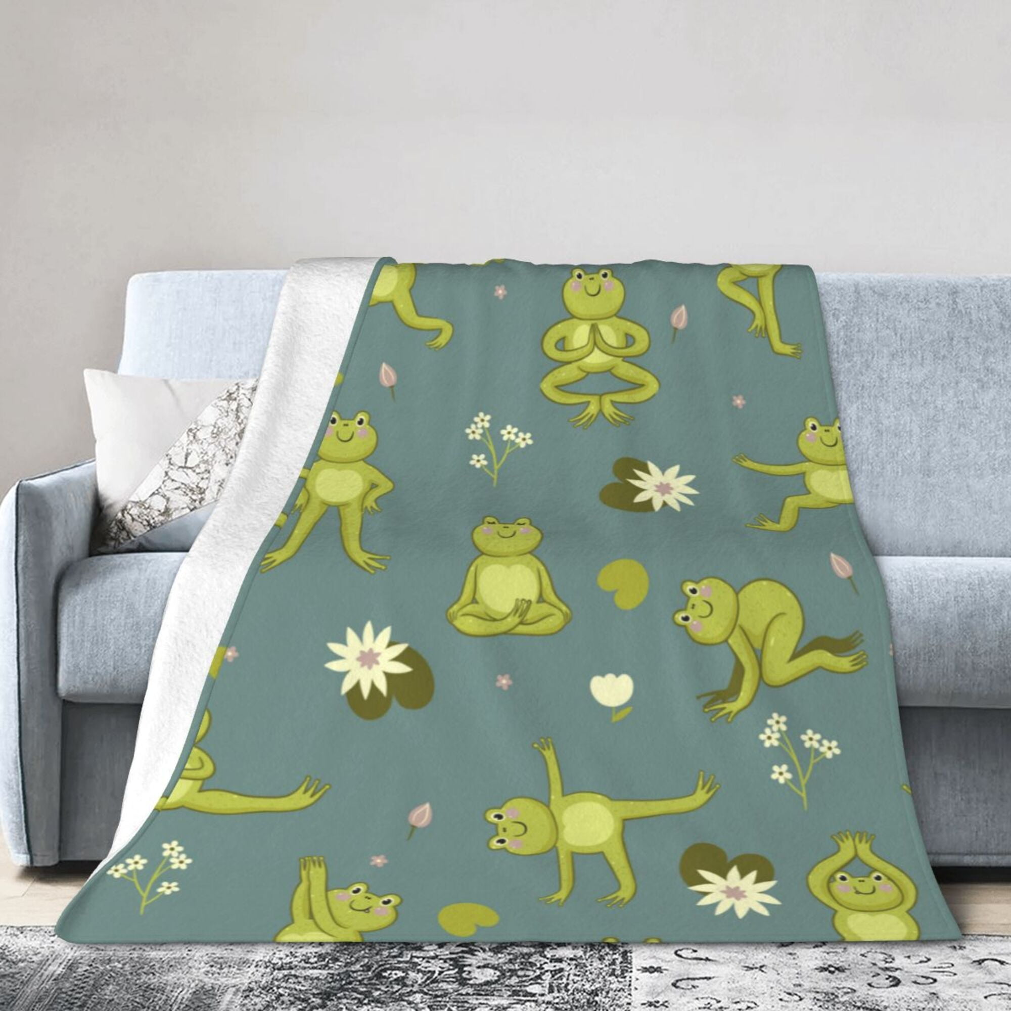 DouZhe Ultra-Soft Micro Fleece Lightweight Flannel Bed Blanket, Funny ...