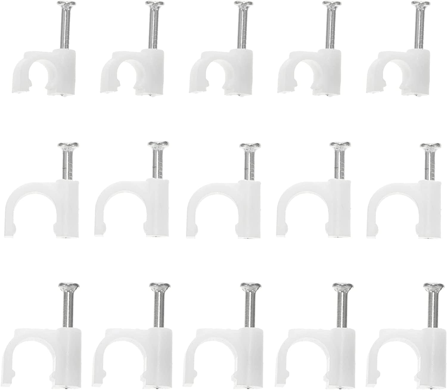 3 Boxes Round Nail in Cable Clips Electric Cable Clips TV Wire Cable ...