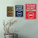 Portrait Round Please Do Not Disturb Sign (White/Red) - Large - Walmart.com