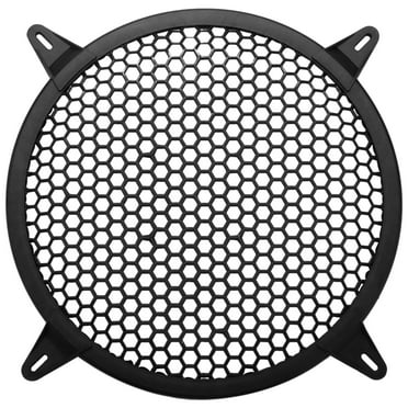 10" 10 Inch Mesh Metal Speaker Grill with Double Rings Subwoofer Black ...