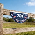 250th Anniversary Banner 1776-2026 Semi Circle Patriotic Decoration For ...