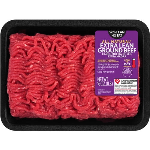 96 Lean 4 Fat Extra Lean Ground Beef 1 Lb Walmart Inventory