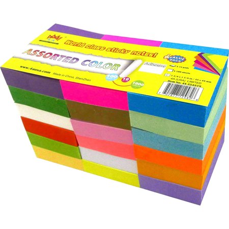AIMTYD Sticky Notes,1 3/8 x 1 7/8 Inches,Small Size,The Adhesive On ...