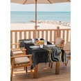 Black Gold Marble Rectangle Outdoor Tablecloth with Umbrella Hole Grey ...