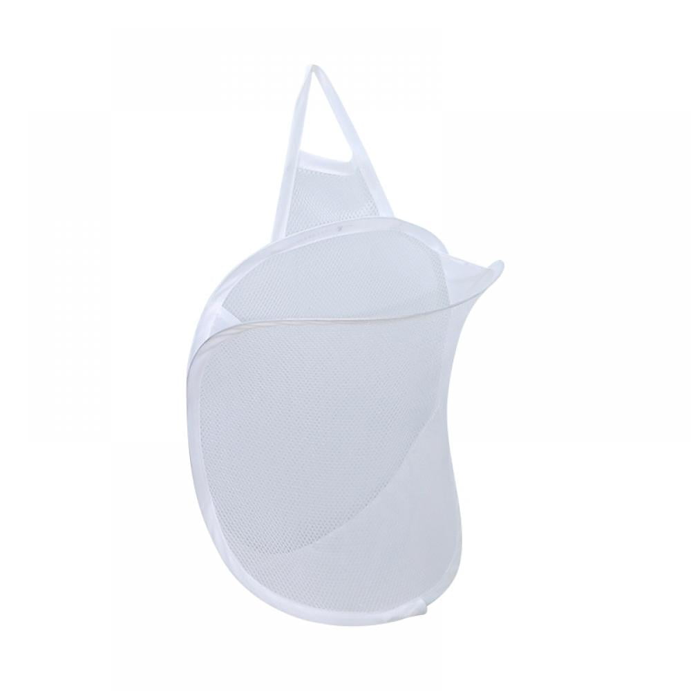 Hanging Laundry Hamper , Mesh Laundry Basket Foldable Hamper ...