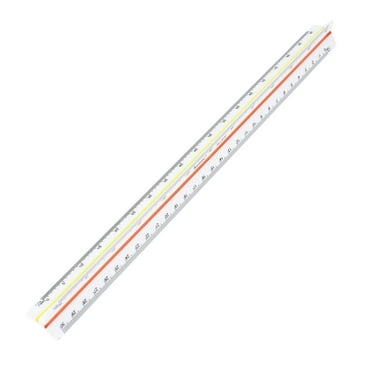 Uxcell 15cm 6 Inch Wood Rulers 2 Scale Office Measuring Wooden Rulers ...