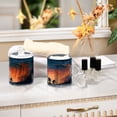 2PCS Clear Storage Jars Cotton Swabs Cans Translucent Plasticental ...