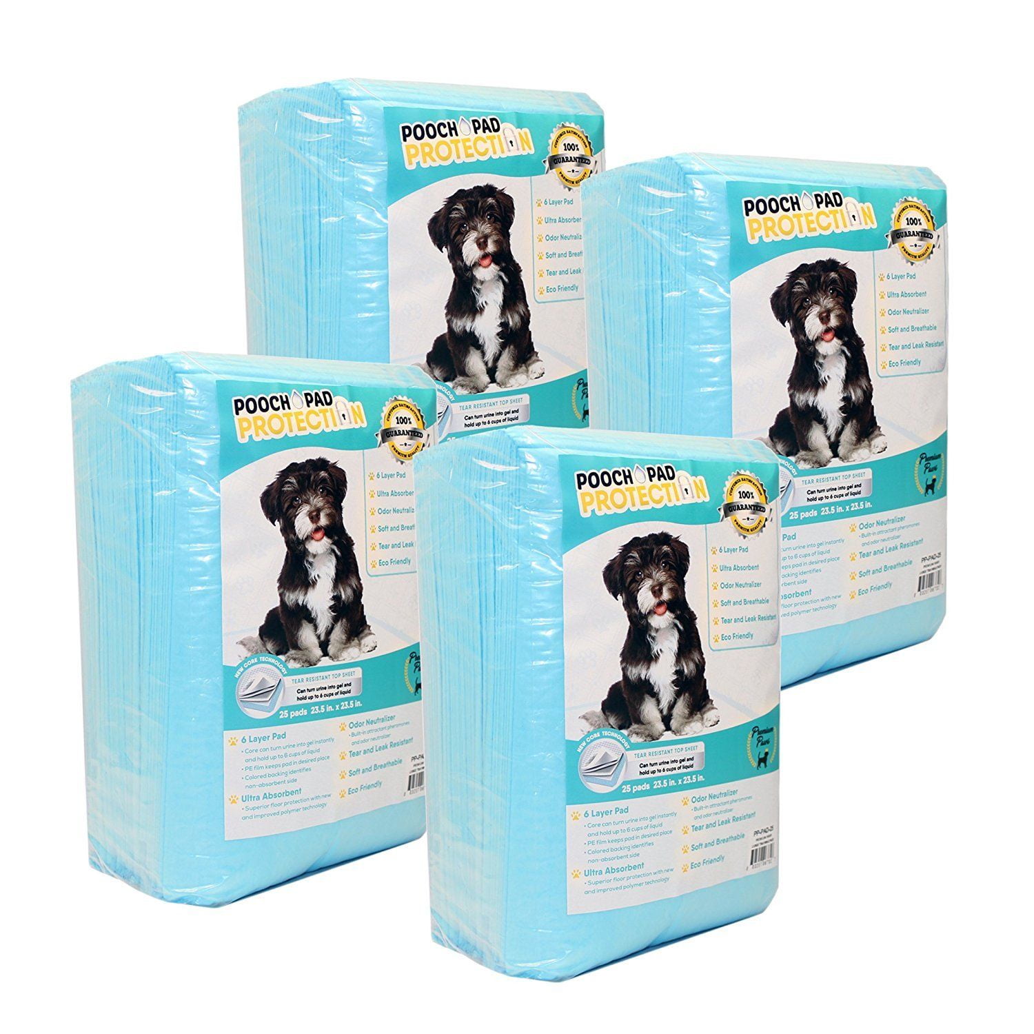Pooch Pad Protection Training Dog Pads. Thick & Soft, XTRA Absorbent ...