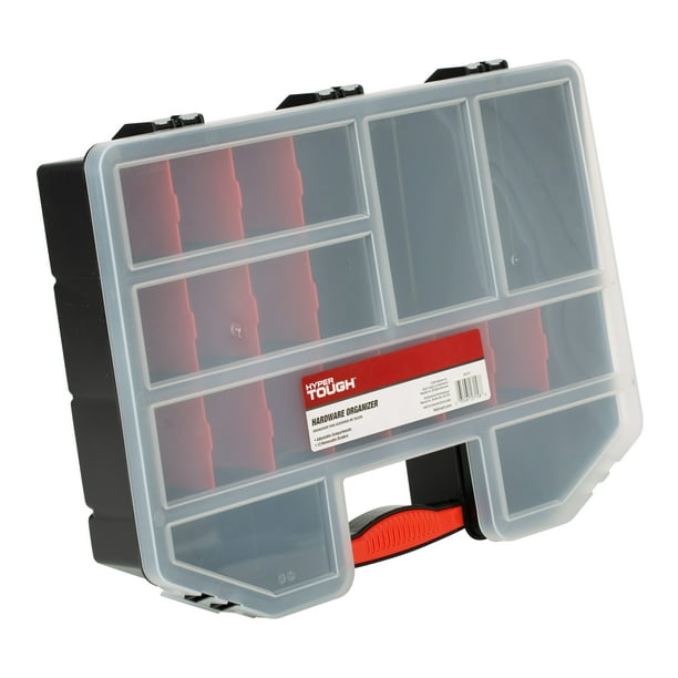 Hyper Tough Small Parts Organizer Case, Fastener Storage, Black ...
