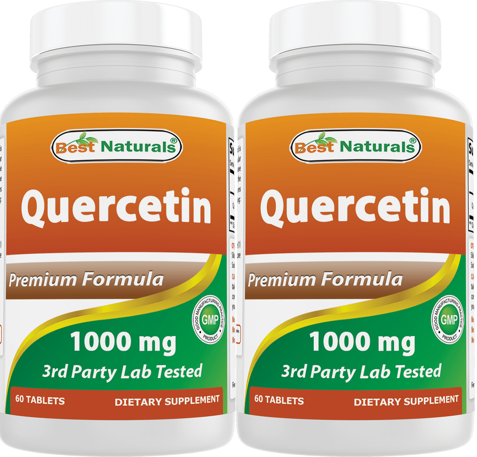 Best Naturals Quercetin 1000mg Immune Health Supplement, 2 Pack, 60 ...