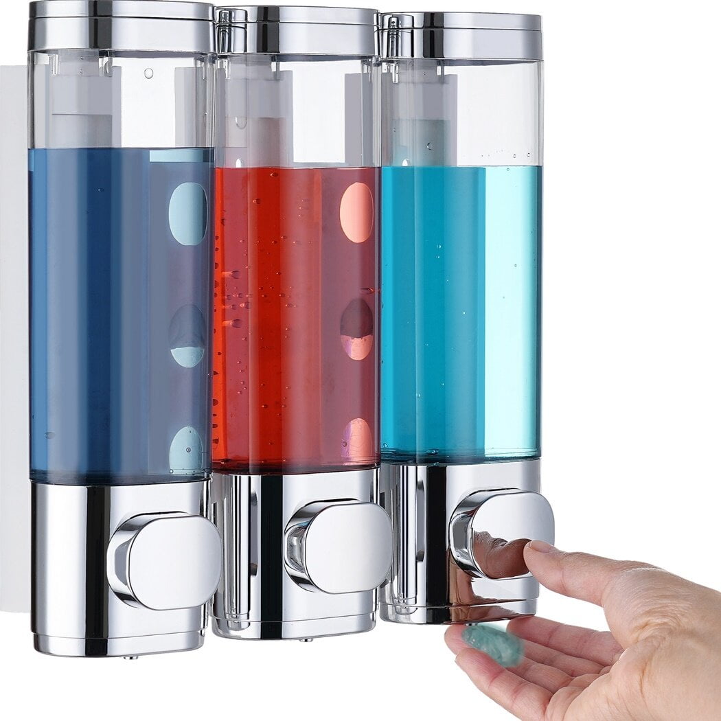 Click here for Nobrand 3-Chamber Wall-Mounted Soap Dispenser  3-H... prices