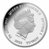 2023 Tuvalu 1 oz Silver Tiger Shark Deadly and Dangerous PF - Walmart.com