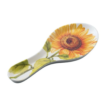 Colorful Hand Painted Spoon Rest - Ceramic Large Spoon Holder for ...