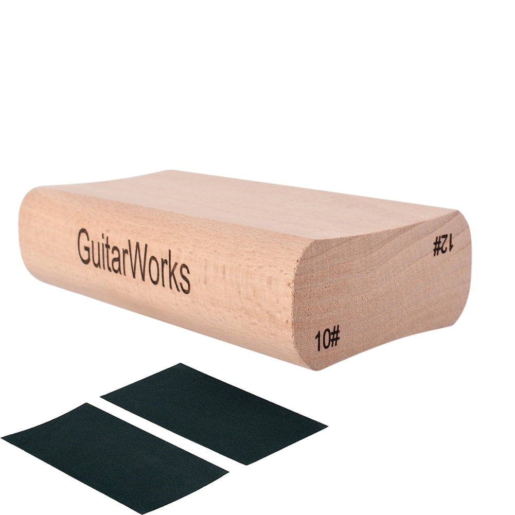Dual Purpose Radius Fret Leveling Sanding Block Luthier Tool For Guitar ...