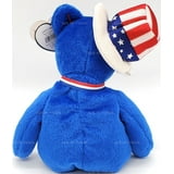 Ty Beanie Baby: Sam the Bear - Blue | Stuffed Animal | MWMT - Walmart.com